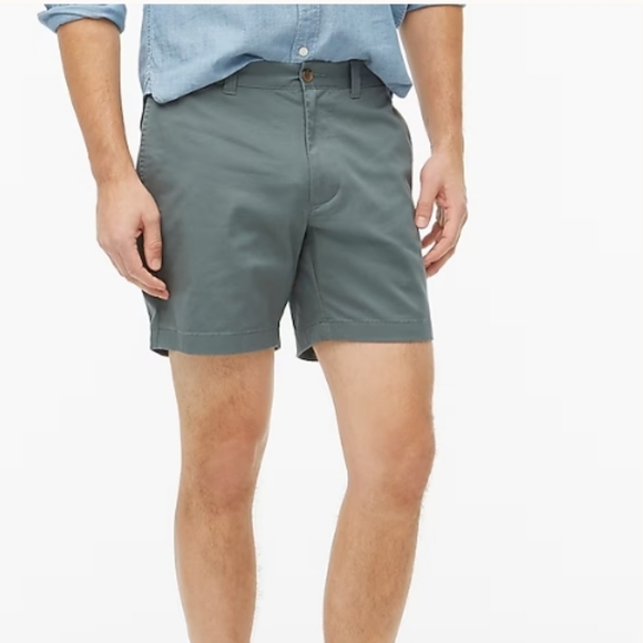 J. Crew Factory | Shorts | Mens Jcrew Factory 7 Flex Chino Shorts Size 35 Dark Eucalyptus | Poshmark